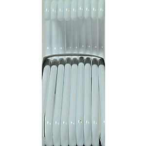 Strong Extra Heavy Adult Plastic Tube Hangers - White - 9 Ct