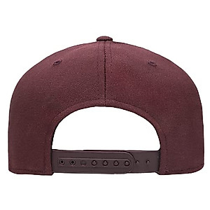 Flexfit Mens 110 Classic Snapback Baseball Cap, Maroon