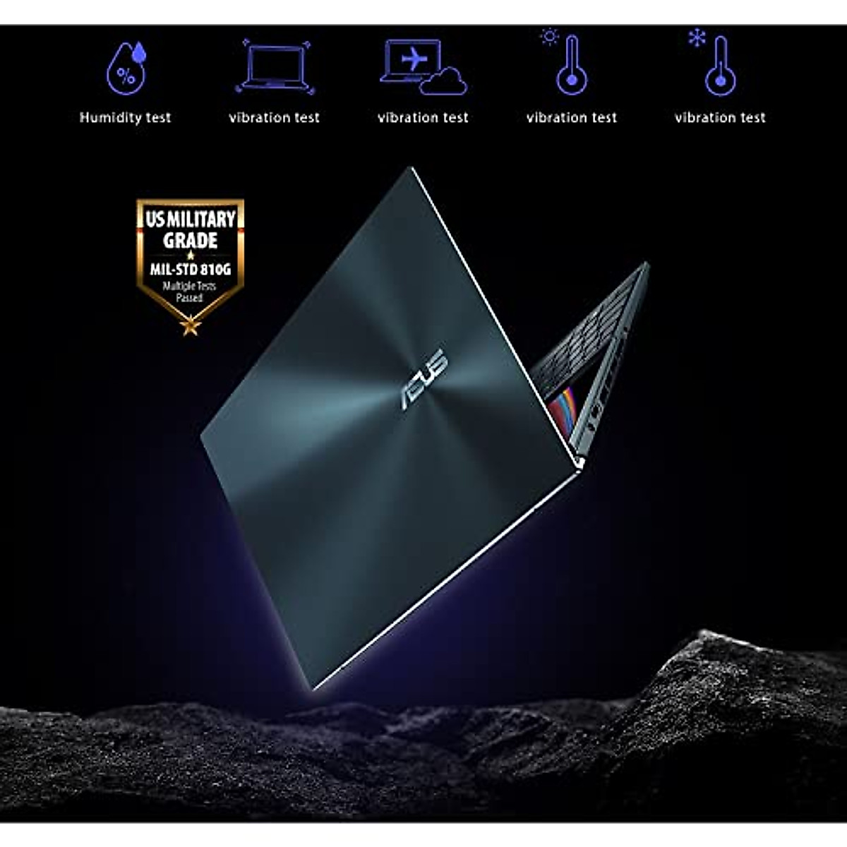 ASUS ZenBook Pro Duo 15 UX582 15.6" 4K OLED Touchscreen (Intel 14-Core i7-12700H, 16GB DDR5 RAM, 1TB SSD, GeForce RTX 3060 6GB) Business Laptop, ScreenPad Plus, Backlit, IST HDMI, Stylus, Win 11 Pro