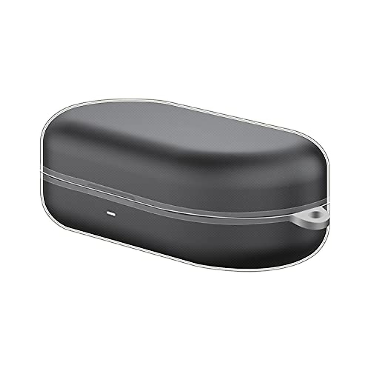 2 Pack DAYJOY Soft TPU Clear case Compatible with B&O Beoplay EQ TWS, Portable Protective Shockproof Case Cover Skin Sleeve with Key Chain for Bang&Olufsen B&O Beoplay EQ(Transparent)