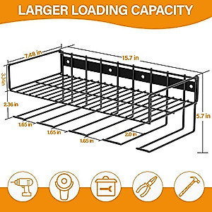 Power Tool Organizer Wall Mounted, Tool Storage Organizer Holder, Heavy Duty Utility Rack, Garage Tool Organizer, Cordless Drill Holder, Pegboard Tool Organization, Tool Shelf for Men,Father’s Day