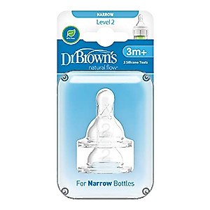 Dr. Brown's 2 Pack Natural Flow Level 2 Standard Nipple