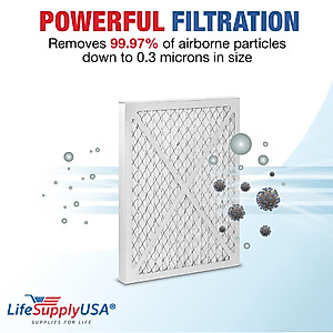 LifeSupplyUSA Air Purifier Filter Replacement 30931 Compatible with Hunter Models 30212, 30213, 30240, 30241, 30251, 30378, 30379, 30381 & 30382