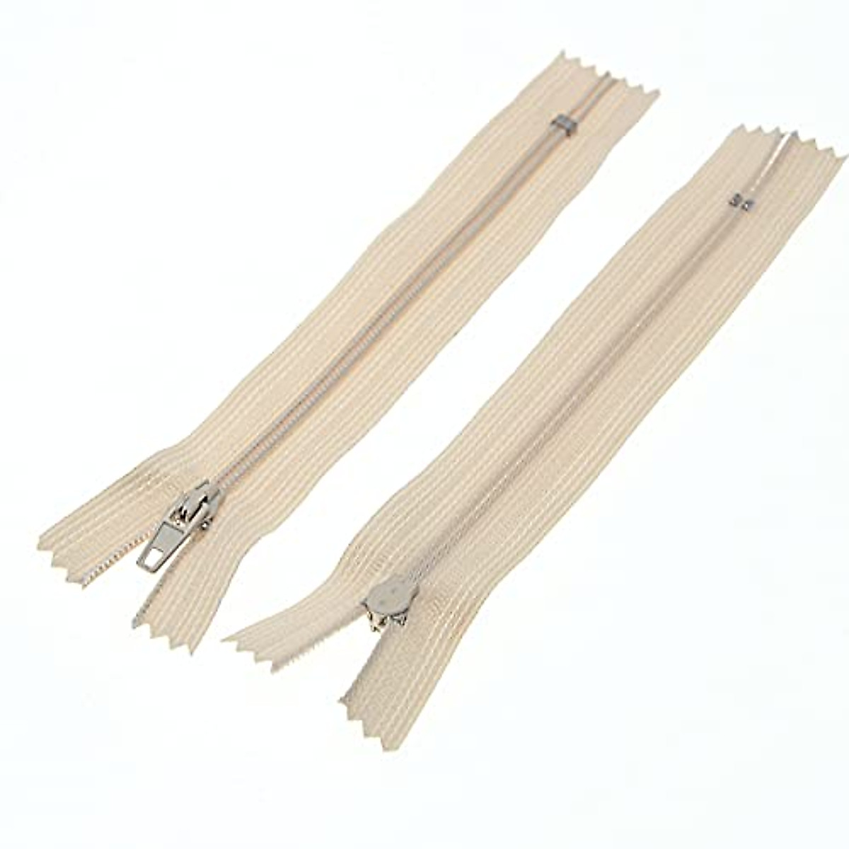 #3 Beige Nylon Coil Zipper Closed End Zippers Bulk for DIY Tailor Sewing Crafts,Bags,Purses(20 PCS/Pack,16 Inch) SHUNLI