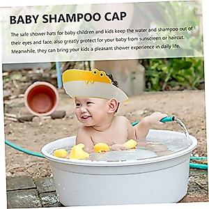 Totority 2pcs Children's Shampoo Cap bath rinser baby shower hair caps baby shampoo cap hair washing hat kids water guard visor kids shampoo kids shower hats shower head portable pp toddler