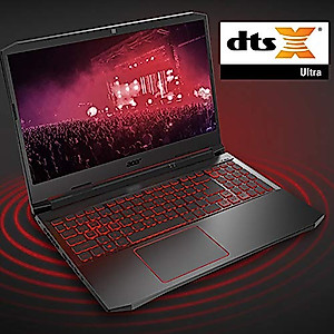 Acer Nitro 5 Gaming Laptop, 10th Gen Intel Core i5-10300H,NVIDIA GeForce GTX 1650 Ti, 15.6" Full HD IPS 144Hz Display, 8GB DDR4,256GB NVMe SSD,WiFi 6, DTS X Ultra,Backlit Keyboard,AN515-55-59KS