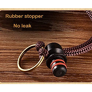 Natural Wine Gourd, Outdoor Portable Water Bottle, Water, Wine, Medicine Gourd (8in tall)500 ml, Stainless Steel