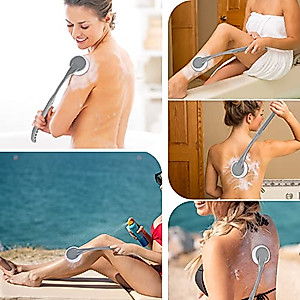 Lotion Applicator for Back, 20.5” Back Lotion Applicator, Back Lotion Applicators for Your Back, Easy Reach and Washable, Back Self Tanner Applicator