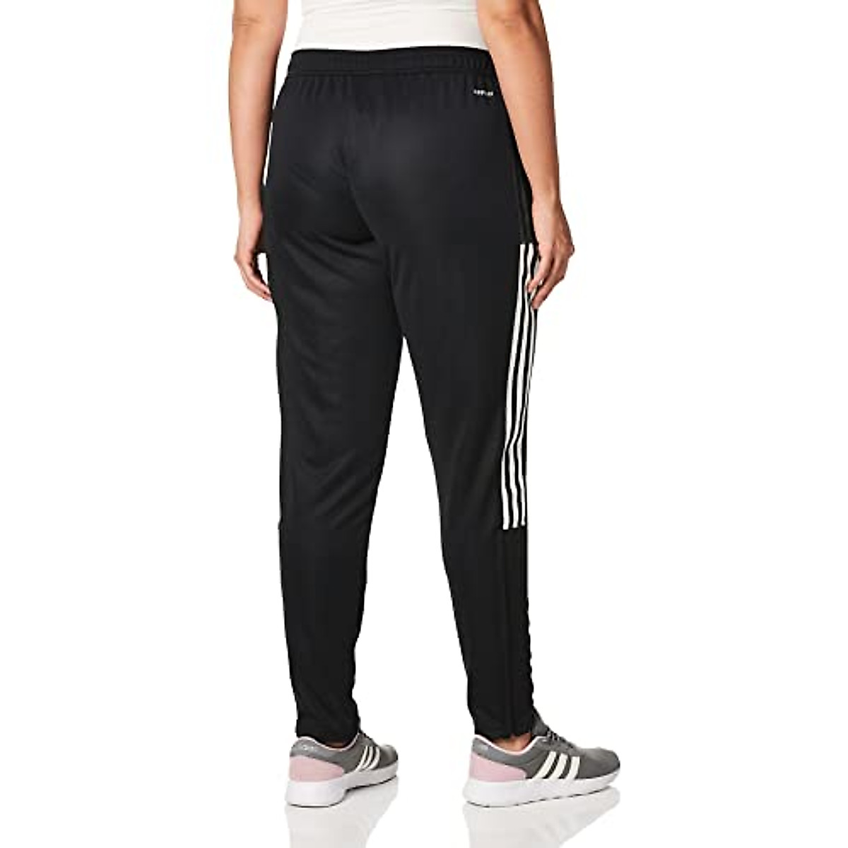 adidas womens Tiro 21 Track Pants Black/White Medium