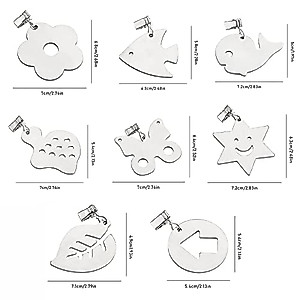 Rumtut Tablecloth Weights Set Stainless Steel Tablecloth Pendant Table Cover Weights Clips for Outdoor Party Picnic Garden Tables Decoration, 8 Pack