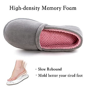 ULTRAIDEAS Women's Comfy Lightweight Slippers Non-Slip House Shoes for Indoor & Outdoor (Medium, 8-9 US, Grey)