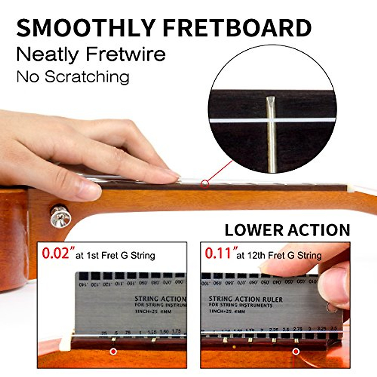 Electric Concert Ukulele, AKLOT Ukelele 23 Inch Solid Mahogany with Equalizer Uke for Professional Player with Beginner Kit (Gig Bag, Picks, Strap, String, Cleaning Cloth, Starter Manual)