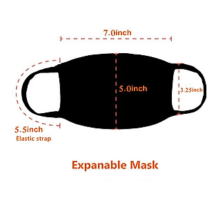 Fashion Protective, Unisex Black Dust Cotton Facial & Mouth Covering, Washable, Reusable Cotton Fabric for Cycling Travel Outdoors (12-Pack Black) …
