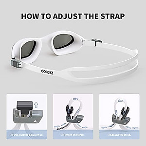 COPOZZ Swimming Goggles Men Women, Youth Swim Goggles Anti-fog Lenses Anti Uv No Leaking Adult Teenagers Pool Water Glasses