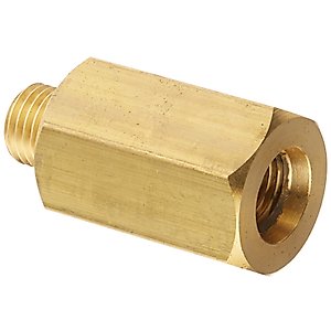 Sintered Pressure Snubber, 1/2 NPT, Brass, E" Disc Installed, Pressure Rating 6,000 PSI