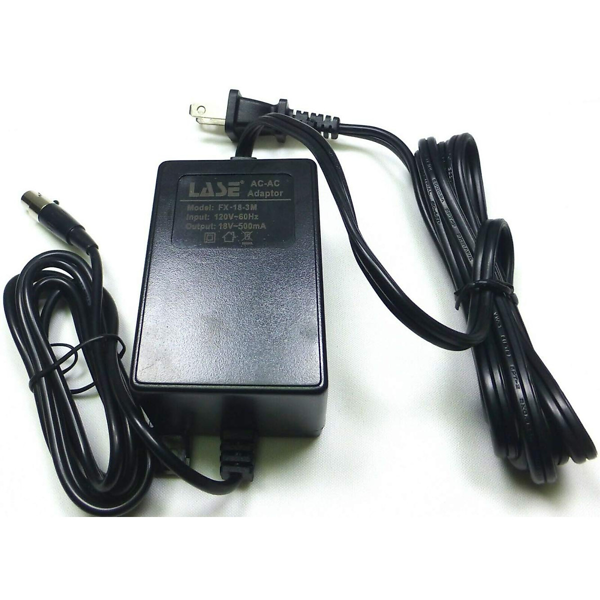 LASE Replacement Power Supply for Mackie 802-VLZ-3, 402-VLZ-3 Mixer Mini 3 Pin (FX18-3M)