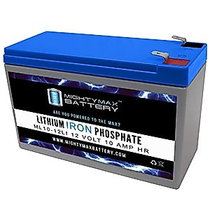Mighty Max Battery 12V 10AH Lithium Replacement Battery Compatible with Humminbird Ice 45 Flasher