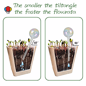 zHzHGuo 3Pcs Small Watering Globes Colorful Small Plant Watering Globes Plant Watering Globes Hand Blown Glass Indoor Plant Watering Globes