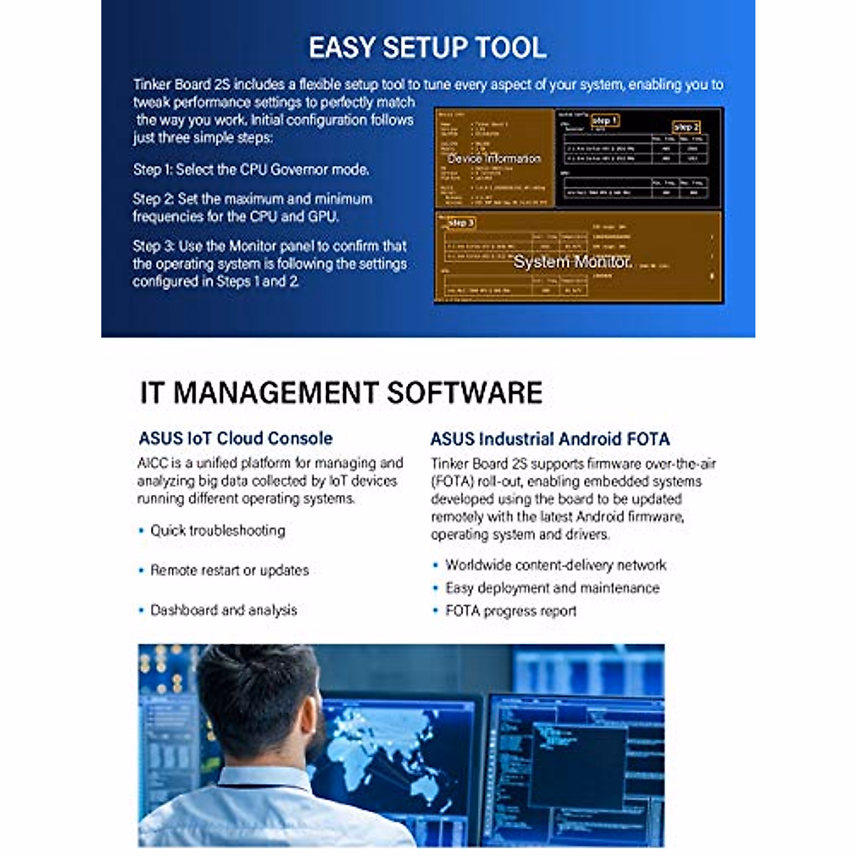 Tinker Board 2 6-Core 2.0 GHz Rockchip RK3399 Single Board Computer 2GB RAM GB LAN Wi-Fi & Bluetooth 5.0 GPIO Connectivity Support 4K Dual-Display