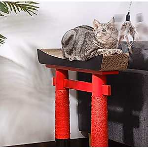 Whefory Retractable Cat Teaser Wand Toy, Cat Toys for Indoor Outdoor Cats Interactive Fishing Rod with 8 Pcs Refills Feather Toy, Plush Mouse Caterpillar & Fish