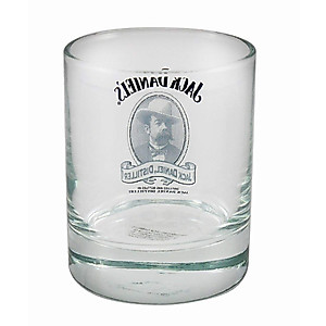 Jack Daniels Cameo Design Glass Shot Glass 2 Ounce