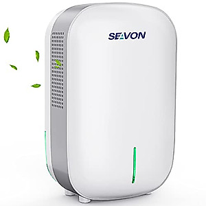 SEAVON 27OZ Dehumidifier Small Dehumidifiers for Home 2200 Cubic Feet (260 sq ft), Portable and Compact 800ML Capacity Quiet Dehumidifiers for Bedroom, Bathroom, RV, Closet, Basements, Auto Shut Off