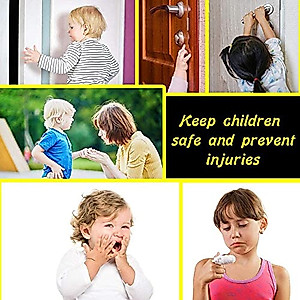 [8 Pack] BYETOO Door Finger Pinch Guards,Baby Proof Door Slam Stopper,Protect Child Fingers with Soft Foam Guard,Prevent Finger Pinch Injuries,Slamming Door,Child or Pet from Getting Locked in Room