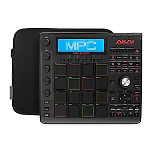 Akai Professional MPC Studio Black | Ultra-Portable MPC With MPC Software (Download), USB Power, LCD Screen, Touch Sensitive Encoders, Brushed Aluminium Body & Data Dial
