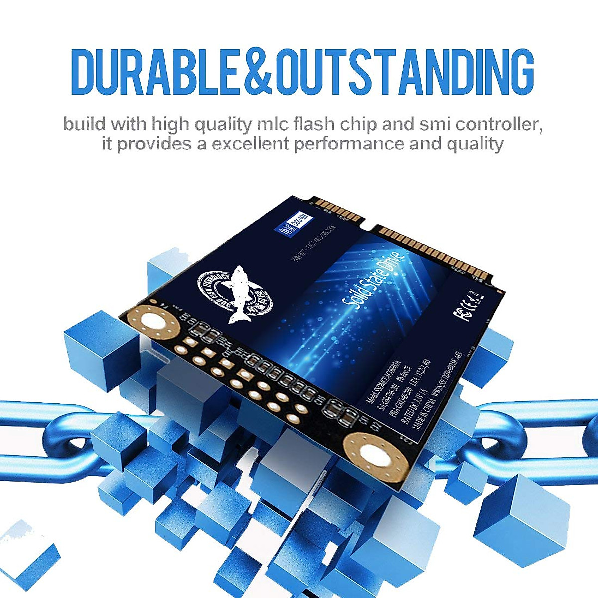 SSD mSATA 250GB Dogfish Internal Solid State Drive High Performance Hard Drive for Desktop Laptop SATAIII 6Gb/s Includes SSD 32GB 60GB 64GB 120GB 128GB 240GB 250GB 480GB 500G 1TB (250GB MSATA)