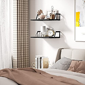 SRIWATANA U Shelves Wall Mounted Set of 3 and Large Floating Shelves Set of 2