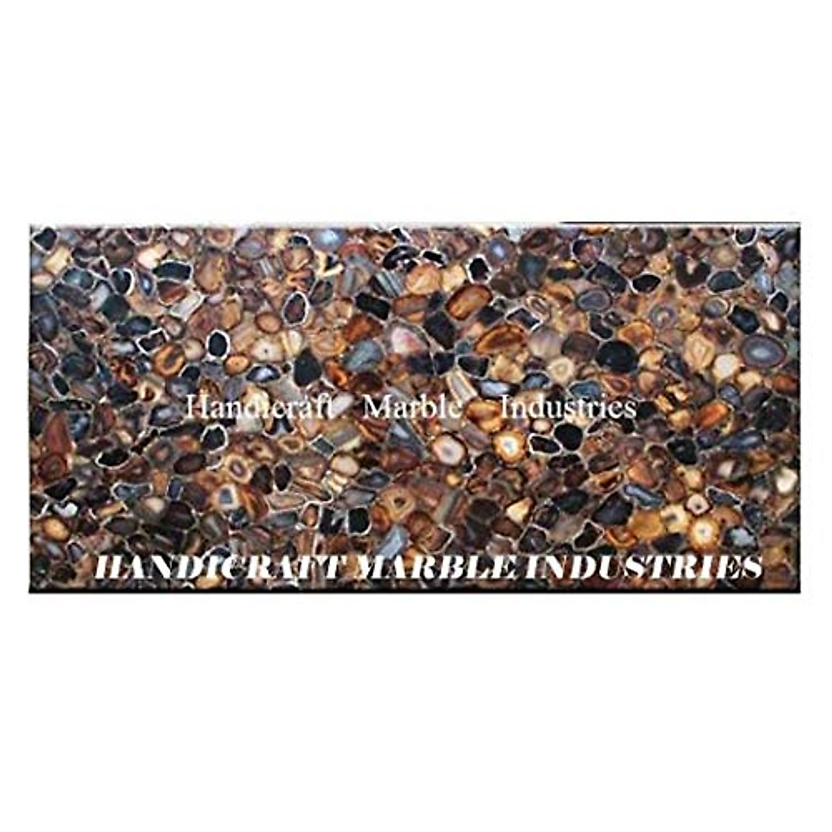 48"x24" Mix Multi Colour Agate Table Top Rectangular Table, Center Table, Coffee Table, Patio Table, Hallway Table, Living Room Furniture