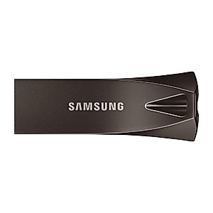 SAMSUNG BAR Plus 32GB - 200MB/s USB 3.1 Flash Drive, Titan Gray (MUF-32BE4/AM)