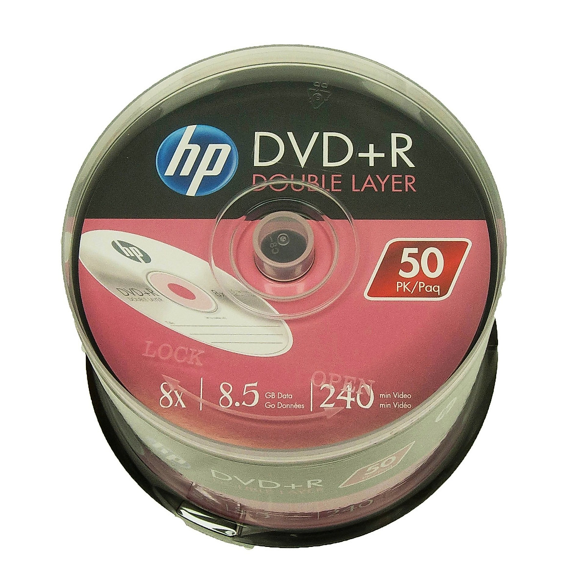 HP DVD+R Double Layer 8X 8.5GB 240min Video, Model: DRDL08050CB, Electronic Store