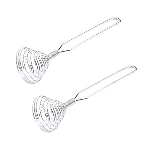 Oedema Stainless Steel Egg Whisk Spring Coil Whisk Cream Scrambler Kitchen Cooking Tool Pack of 2