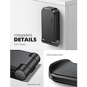 Lamicall Headphone Stand, Sticky Headset Hanger - Adhesive Headphone Holder Hook Mount, Headset Stand Holder Clip Under Desk, Earphone Clamp for Airpods Max, HyperX, Sennheiser, Black