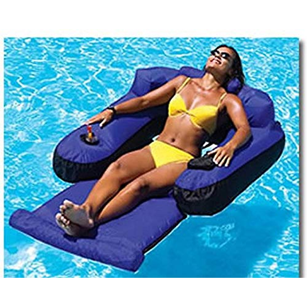 Swimline 9047 Swimming Pool Fabric Inflatable Ultimate Floating Lounger (3 Pack)