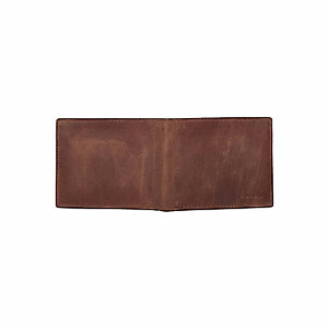 Fossil Men's Derrick Leather RFID-Blocking Bifold Passcase with Removable Card Case Wallet, Brown, (Model: ML3771200)