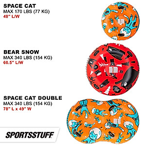 SportsStuff Timber Bear Inflatable Snow Sled with Handles (Multiple