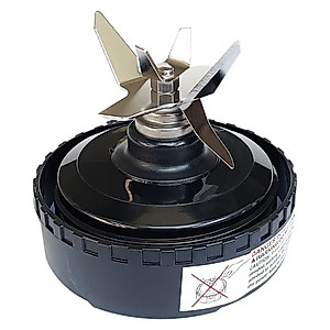 Veterger Replacement Parts 5 Fins Blade with 2 16oz cups, Compatible with Ninja Blender QB3000/QB3000SSW/QB3004/QB3005