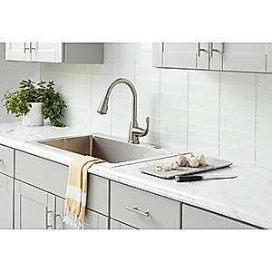 Glacier Bay Market Single-Handle Pull-Down Sprayer Kitchen Faucet in Stainless Steel