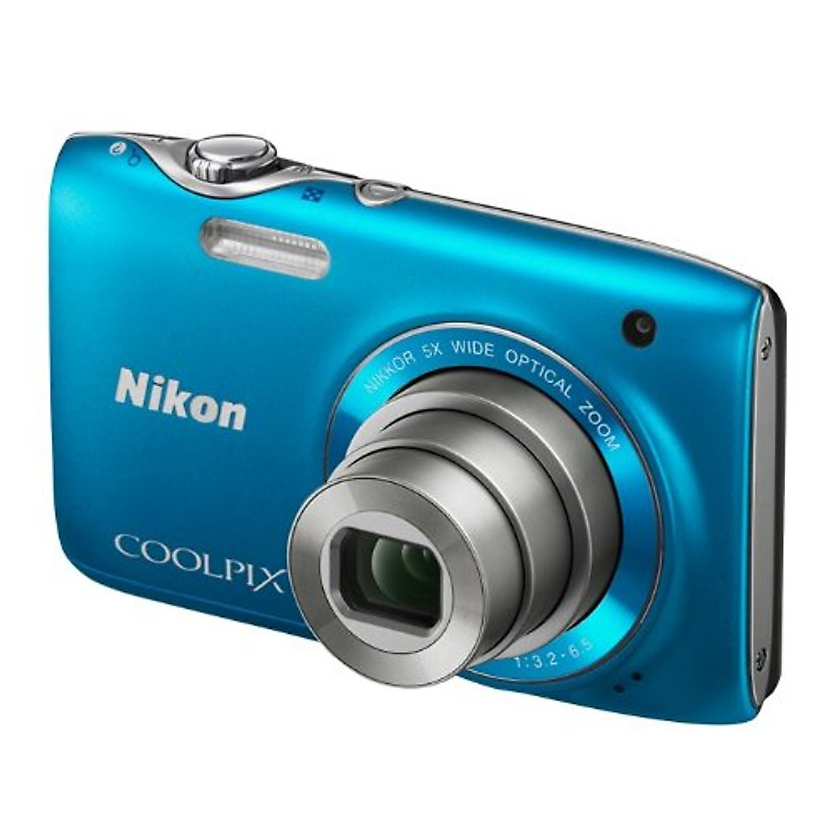 Nikon COOLPIX S3100 14 MP Digital Camera with 5x NIKKOR Wide-Angle Optical Zoom Lens and 2.7-Inch LCD (Blue)