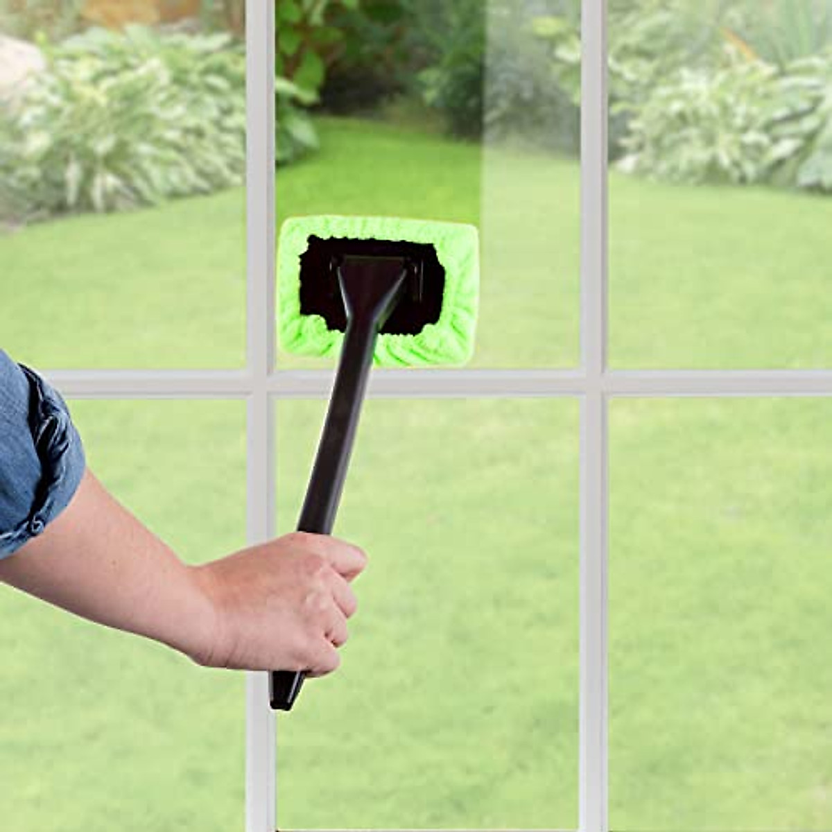 Ultra Clean Windshield and Screen Cleaner, Microfiber Car Window Cleaning Tool, Super Absorbent, Easy to Clean, Washable, and Dryer Safe, Reusable Cloth Pad for Auto Interior and Exterior Glass