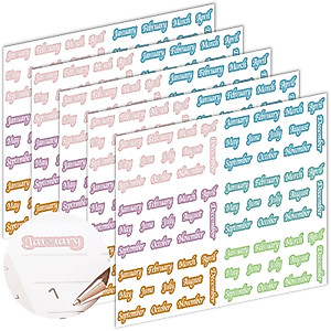 360 Pcs Month Stickers 12 Months of The Year Label Stickers Foiled Decorative Seasonal Stickers Removable Monthly Planner Stickers Monthly Stickers for Planner Journals Calendar Notebooks