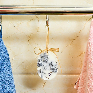 FOUSIUTIM Wax Melts Natural Candles Non Toxic. Wild Bluebell Scented Candles. Soy Candle Wax Includes 464 Soy Wax, Beeswax Candles, Dried Flowers and Plant Essential Oil. Stress Relief Gifts.