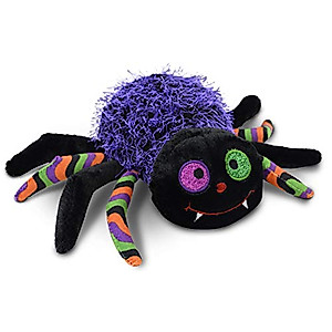 Gitzy 7" Plush Halloween Stuffed Animal Cute Spider (Purple)