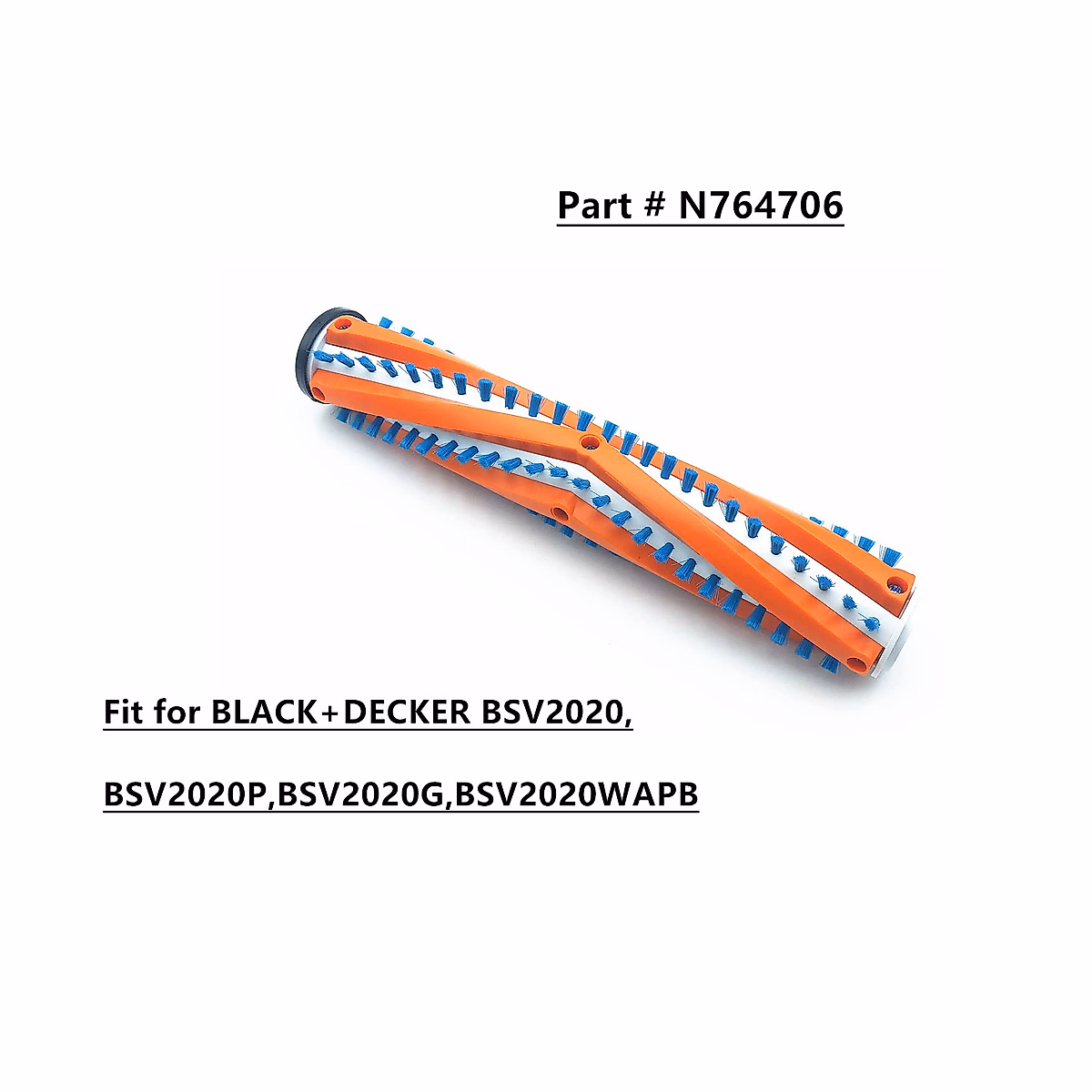 Eicea Brush Roller Compatible with Black + Decker BSV2020,BSV2020P,BSV2020G Powerseries Extreme Cordless Stick Vacuum Cleaner (XS0019)