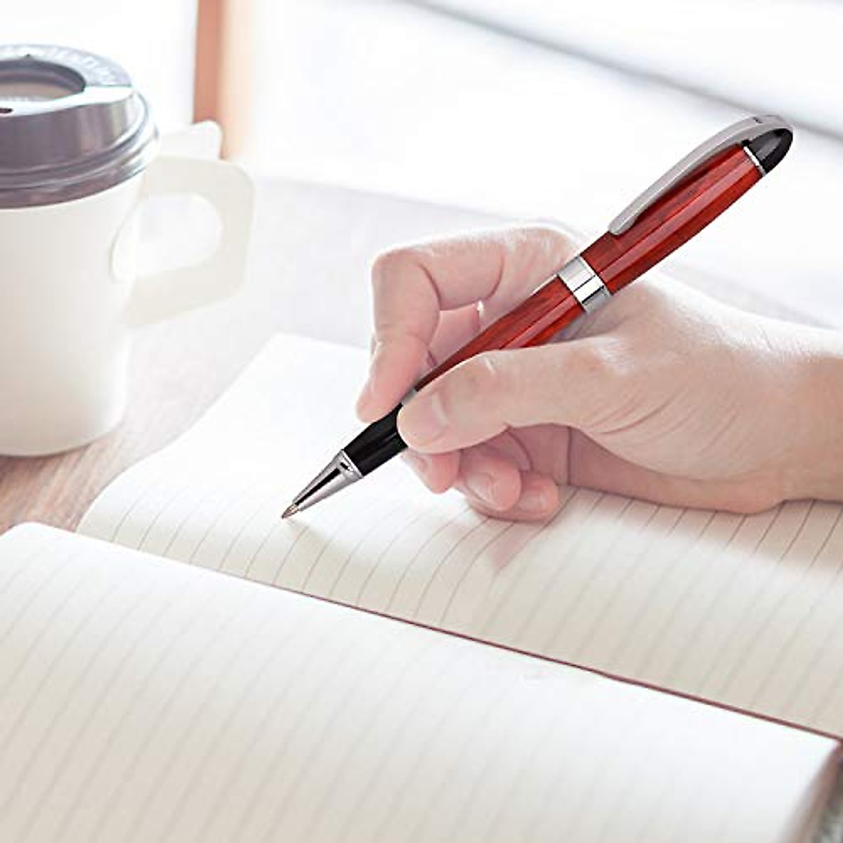 TEPENAR Writing Pen Set with Gift Box - Elegant Nice Black Ink Ballpoint Pen for Journal Signature Executive Business Office