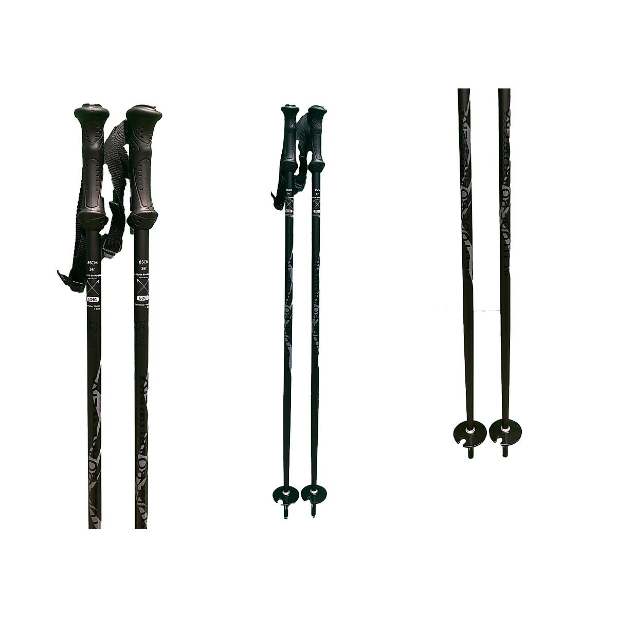Altitude Toddler/Small Kids SKI Poles 34"/85CM (6061 Aluminum & 16MM Shaft)
