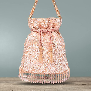 Aheli Indian Potli Bags for Women Evening Bag Clutch Ethnic Bride Purse with Drawstring (P15PCH)