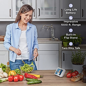 Hubble Connect 5" Smart Baby Monitor with Camera, Audio, NightVision; Pan Tilt Zoom; 2Way Talk & Room Temp Sensor, 1000ft Range, WiFi Baby Monitor with Smartphone App